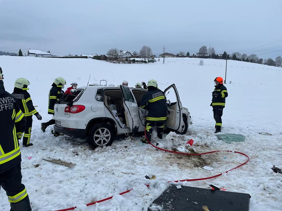 Schwerer Verkehrsunfall in Ulrichsberg - Bezirk Rohrbach